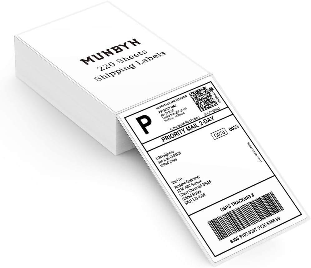MUNBYN® 4x6 Thermal Shipping Labels | MUNBYN UK